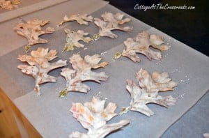 How to Make Plaster Leaves - Cottage at the Crossroads