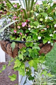 How to Mount Flower Baskets on Wooden Posts