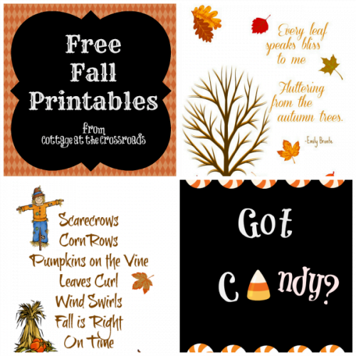 More Fall Printables - Cottage at the Crossroads