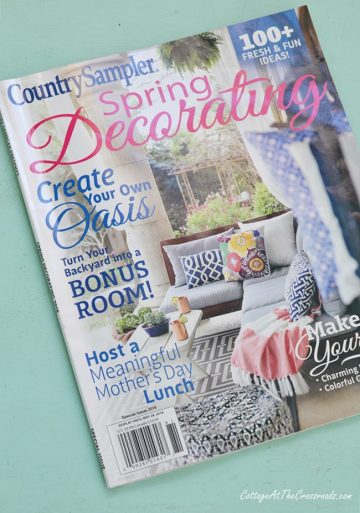 Spring Decorating Country Sampler Magazine Feature - Cottage at the ...