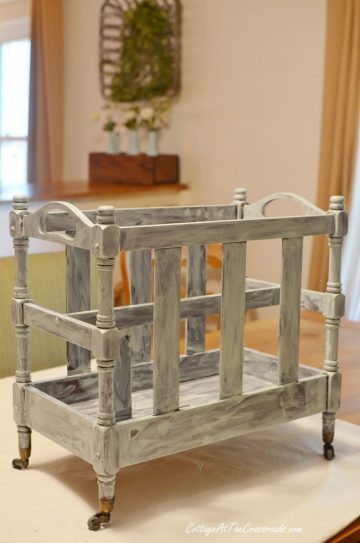 Upcycled Vintage Magazine Rack - Cottage at the Crossroads
