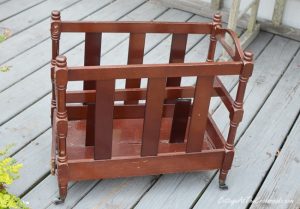 Upcycled Vintage Magazine Rack - Cottage at the Crossroads