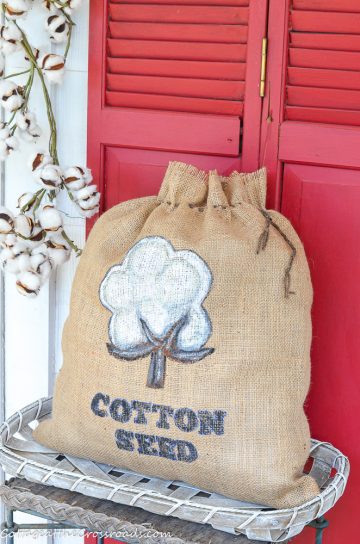 DIY Cotton Seed Bag - Cottage at the Crossroads