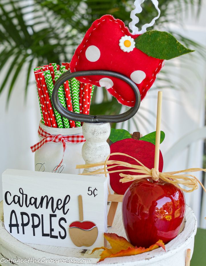 Early Fall Apple Tiered Tray - Cottage at the Crossroads
