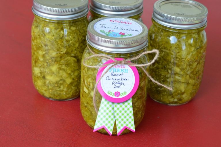 Sweet Cucumber Relish (Easy Recipe)- Cottage at the Crossroads