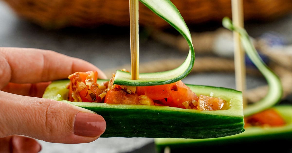 The Ultimate Guide to Making Cucumber Salad Boats - Cottage at the ...