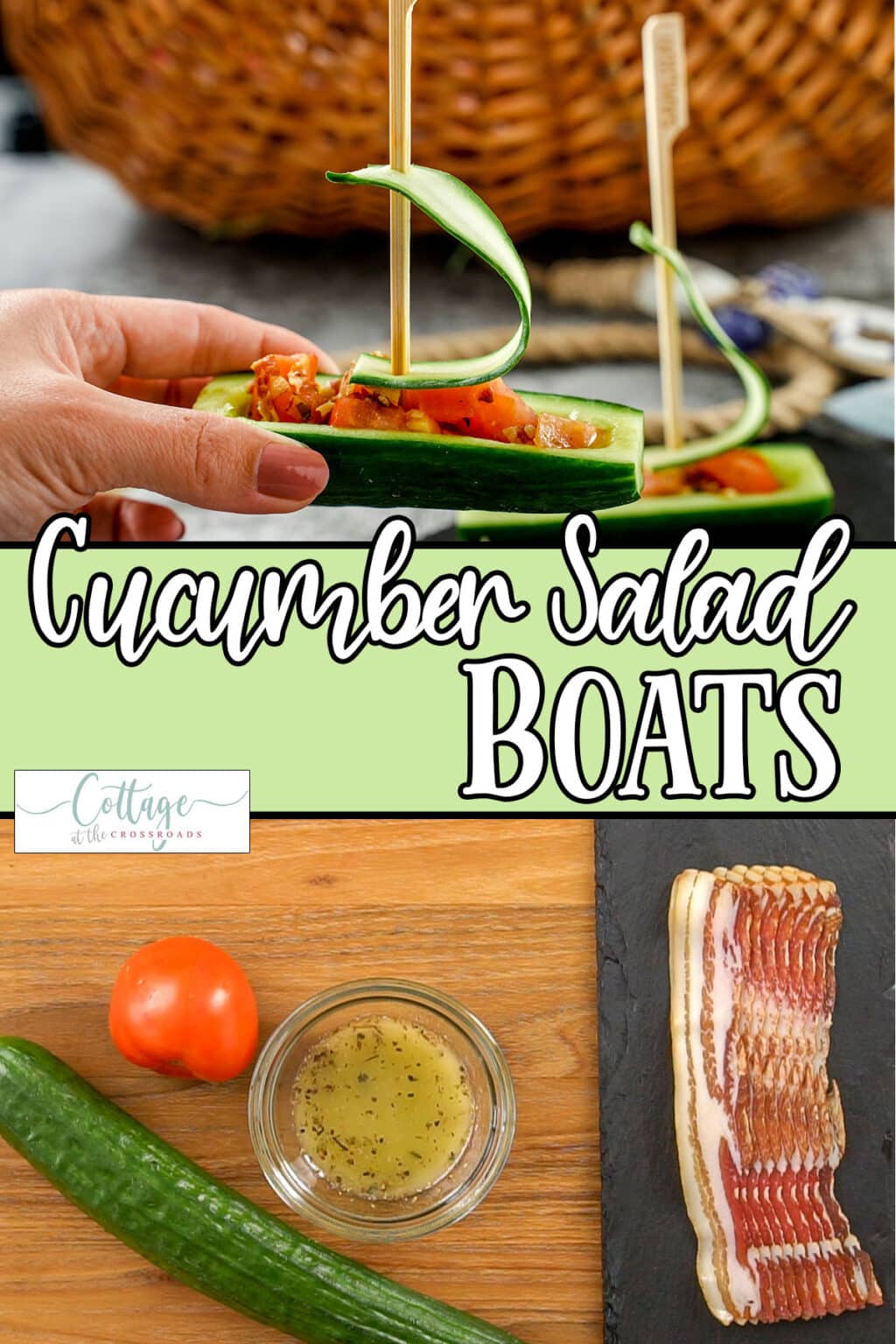 The Ultimate Guide to Making Cucumber Salad Boats - Cottage at the ...