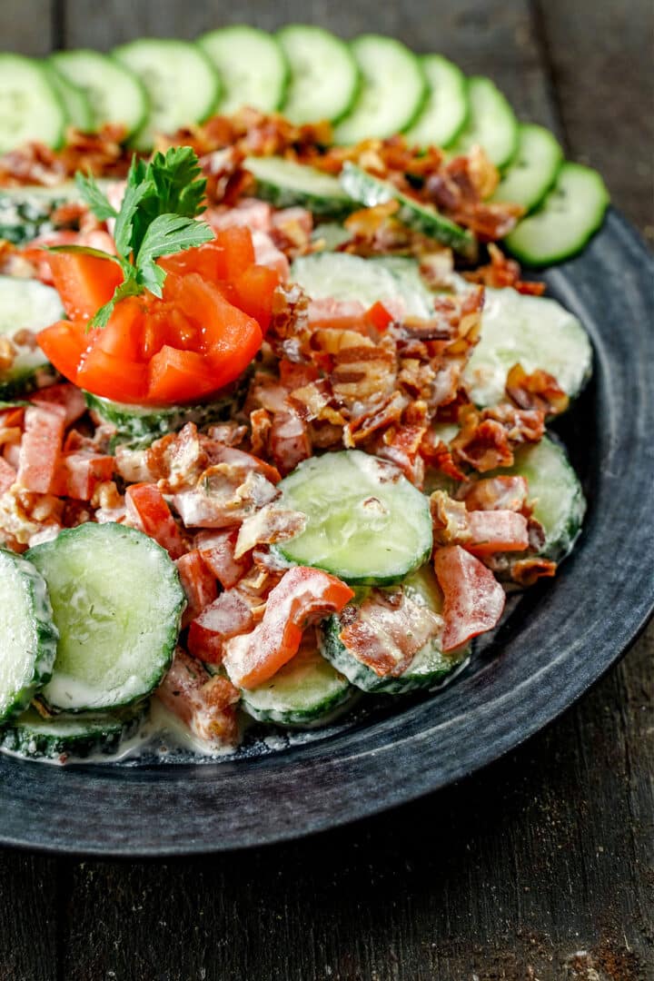 Refreshingly Delicious Simple Cucumber Salad in 5 Easy Steps - Cottage ...