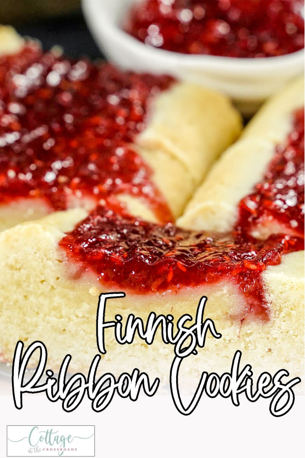 Finnish Ribbon Cookies Recipe - Cottage at the Crossroads