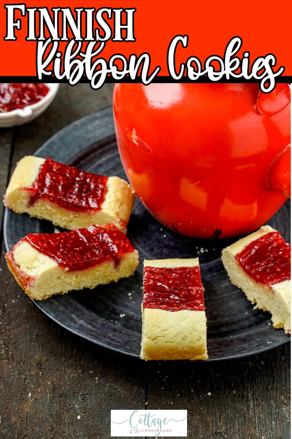 Finnish Ribbon Cookies Recipe - Cottage at the Crossroads