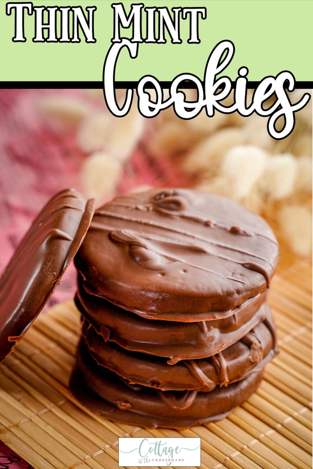 Homemade Thin Mint Cookies Recipe - Cottage at the Crossroads